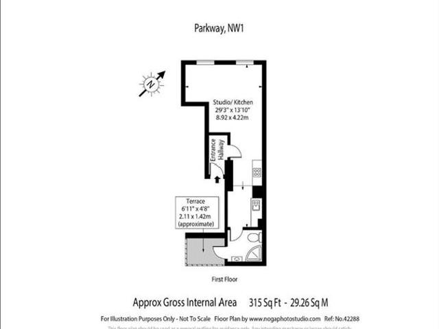 Studio Flat, Parkway, NW1
