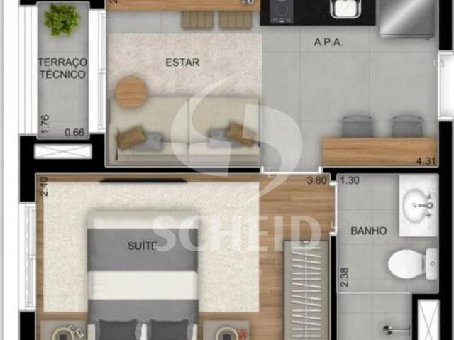 Studio Jardim Prudencia Condominio Verdana Sem reformas