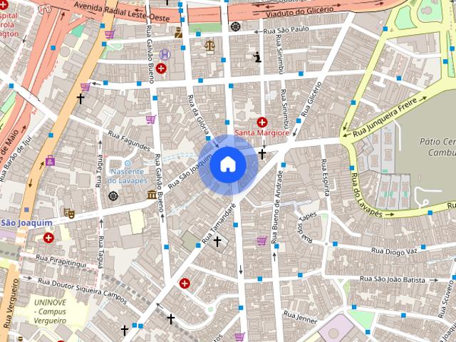 Studio locação em Liberdade com 1 quarto 26m², mobiliado