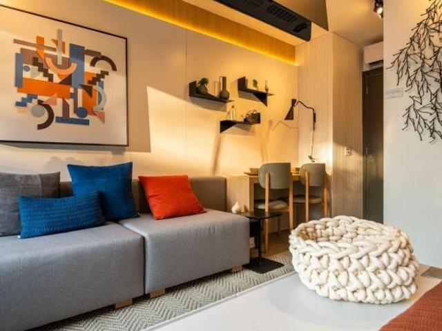 Studio Liberdade 28M², 1 Dorm, Academia, Bicicletário, Churrasqueira, Coworking, Quadra de Beach T