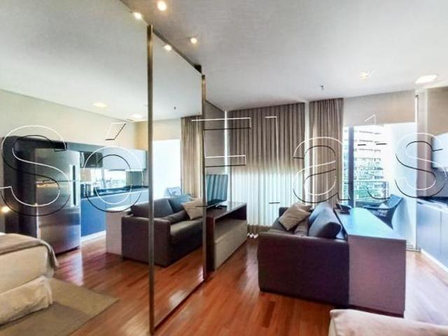 Studio mobiliado na Faria Lima com serviços exclusivos e alto potencial de valorização