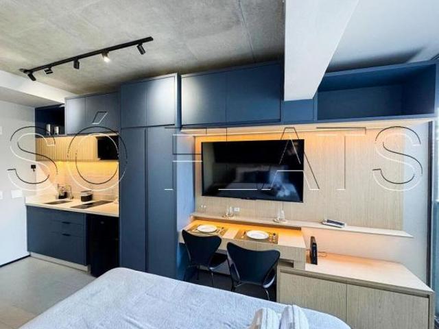 Studio mobiliado no Paraíso na Paulista com varanda ideal para morar ou investir