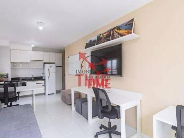 Studio mobiliado no 11º andar com vista livre – ideal para morar e investir no Cristo Rei CuritibaI