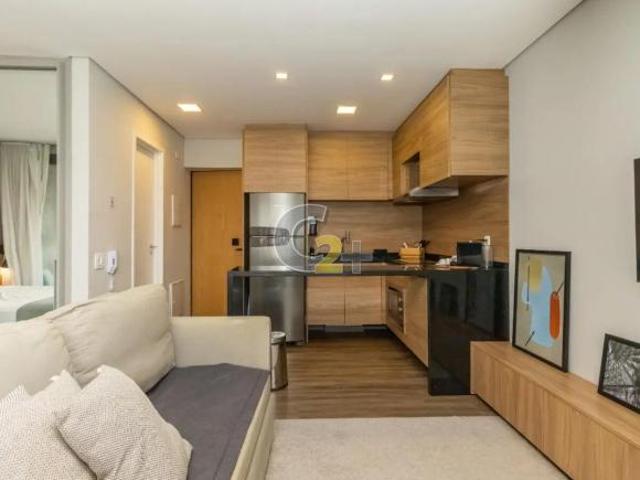 Studio mobiliado a venda no Itaim Bibi 1 quarto 1 vaga