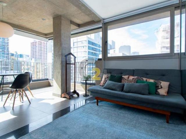 Studio mobiliado á venda no Jardim América com 1 quarto sem vaga 28m2