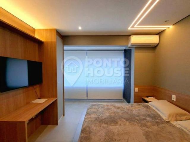 Studio mobiliado à venda, próximo a PUC, condomínio completo