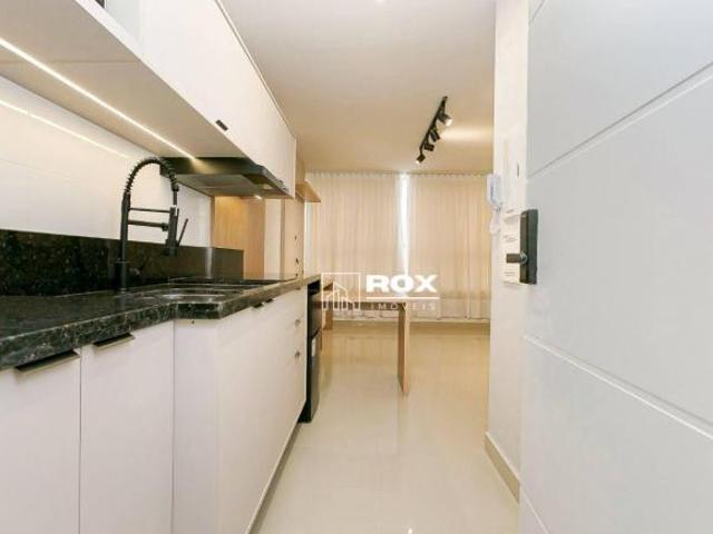 Studio mobiliado com 1 quarto à venda, 22 m² por R$ 430.000 Centro Curitiba/PR