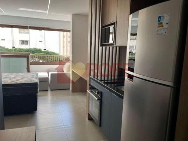 Studio mobiliado com lazer completo e ao lado do Metrô Campo Belo