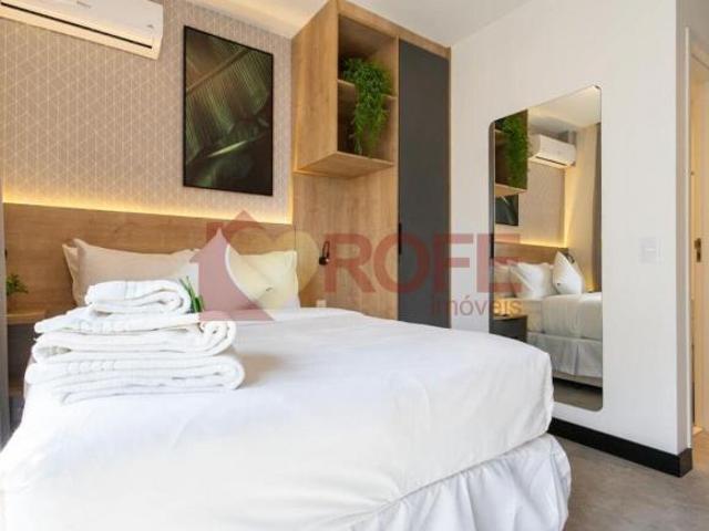 Studio mobiliado de 22m² para venda, bairro Vila Buarque, condomínio com lazer ao lado do metrô