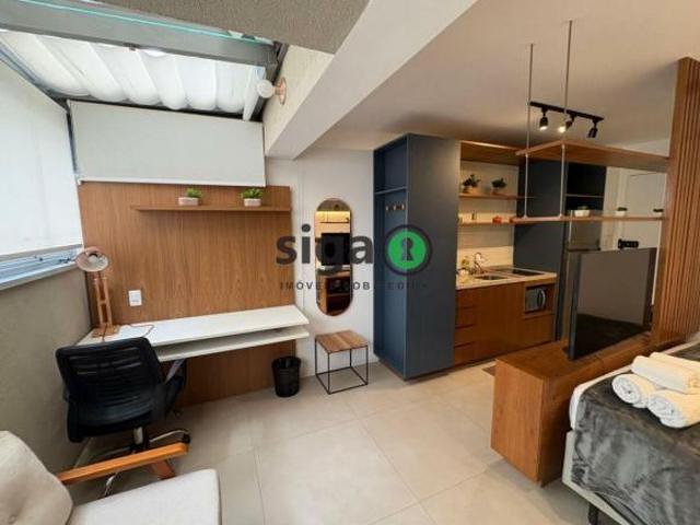 Studio mobiliado e equipado em Moema próximo ao Parque Ibirapuera