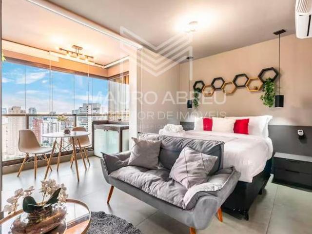 Stúdio mobiliado e operando Airbnb à venda na Vila Nova Conceição, São Paulo/SP