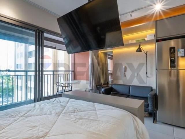 Studio Novo 2024 em Santo Amaro | 27m² | A 100m do Metrô Borba Gato Chacara Santo Antonio Air
