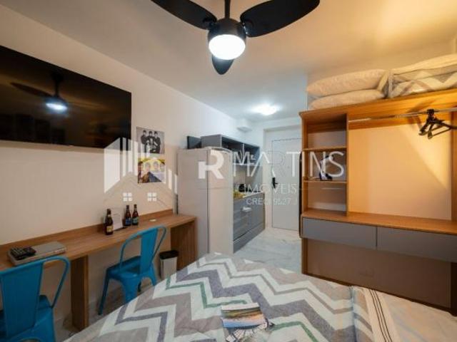 Studio mobiliado em condomínio com piscina e academia à Venda por R$237.000,00