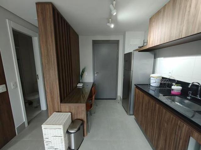 Studio mobiliado em condomínio moderno e completo em Perdizes