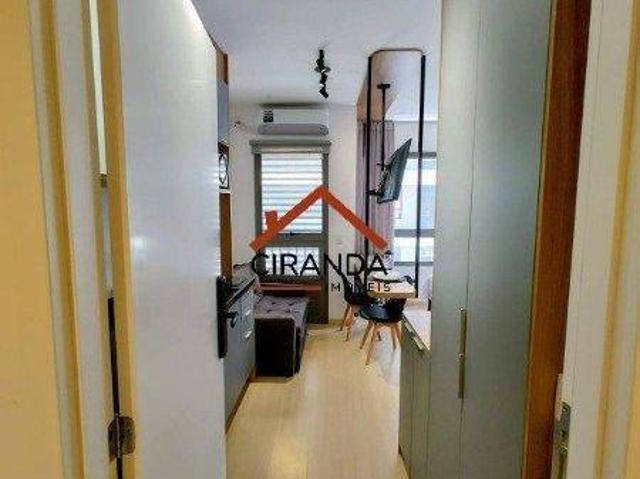 Studio mobiliado em Pinheiros Moderno, completo e pronto para morar