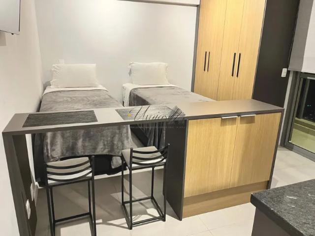 Studio Mobiliado para aluguel possui 25m² com 1 quarto em Indianópolis São Paulo SP