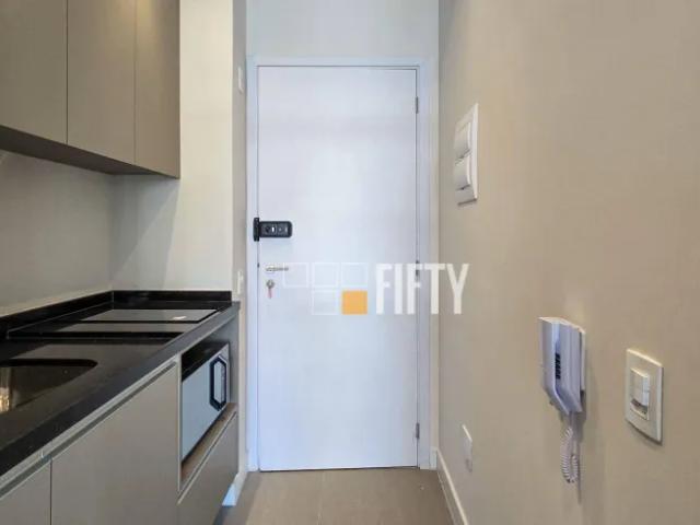 Studio mobiliado para locação, condomínio novo, com 23m² Brooklin SP