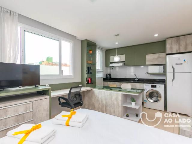 Studio Mobiliado 24m² no Alto da Gloria Curitiba/PR