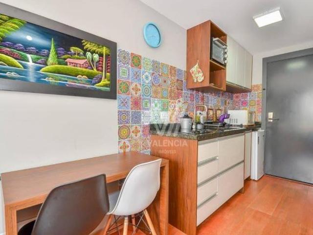 Studio | Mobiliado| 27 m² priv | Centro Curitiba