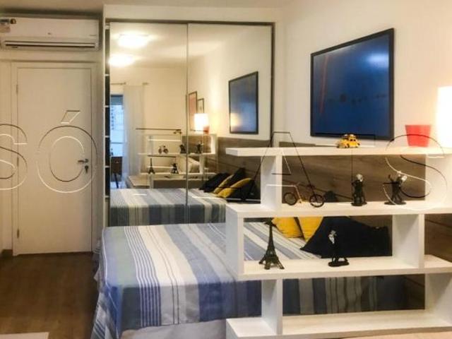 Studio Mobiliado 35m² em Moema | Wish Moema | Varanda e Lazer Completo