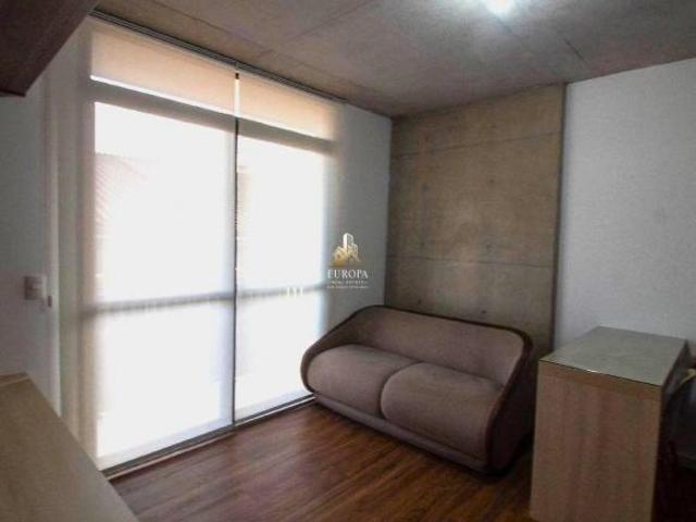 Studio Mobiliado 33m² | 1 Dorm e 1 vaga | Santo Amaro
