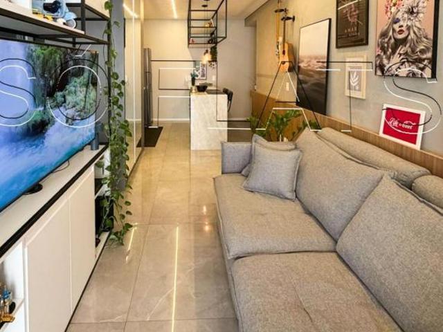 Studio mobiliado 47m² com vaga no Campo Belo, perto de Congonhas e Av. Bandeirantes
