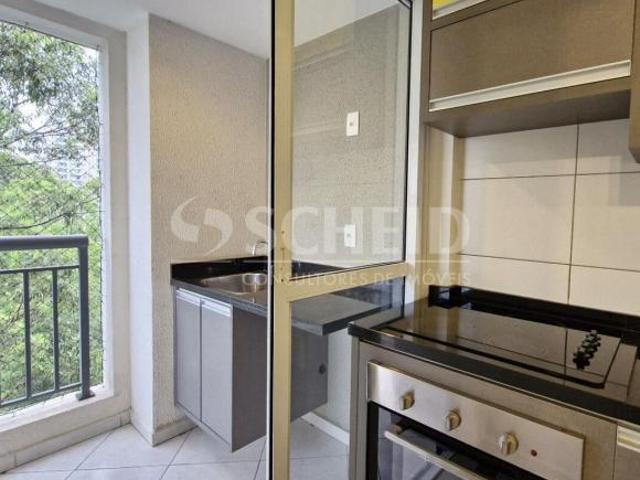 Studio moderno com varanda e vista livre na Vila Andrade