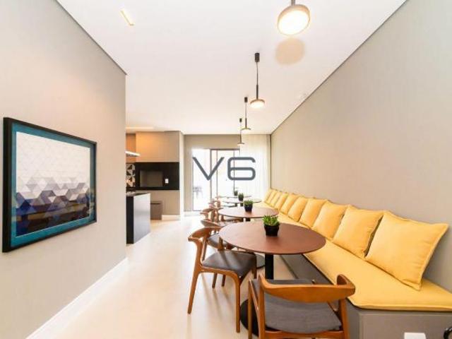 Studio Moderno de 31m² com Identificação Facial, Vaga para Carro Elétrico e Rooftop