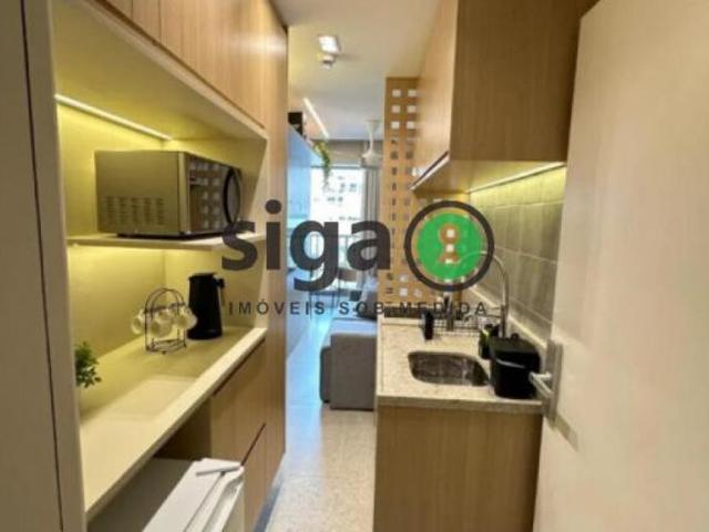 Studio moderno de 38m² mobiliado à venda no Brooklin