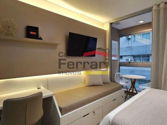 Studio moderno e mobiliado na Rua Augusta pronto para morar
