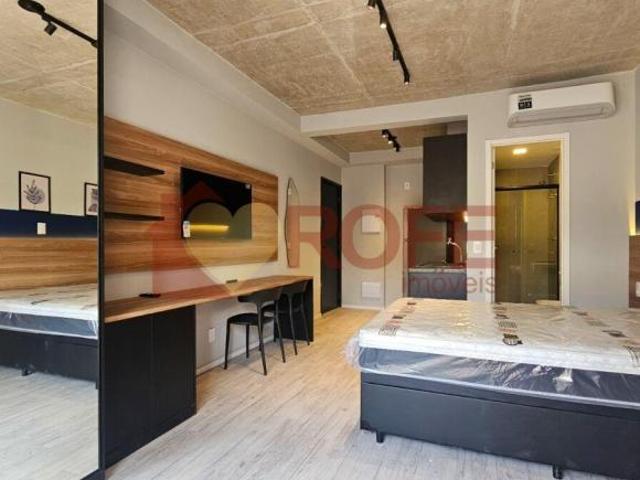 Studio moderno no On Maracatins com 28,7m² Moema