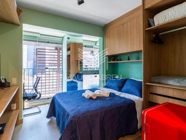 Stúdio montado e operando Airbnb a 4 minutos a pé do Metrô Brooklin