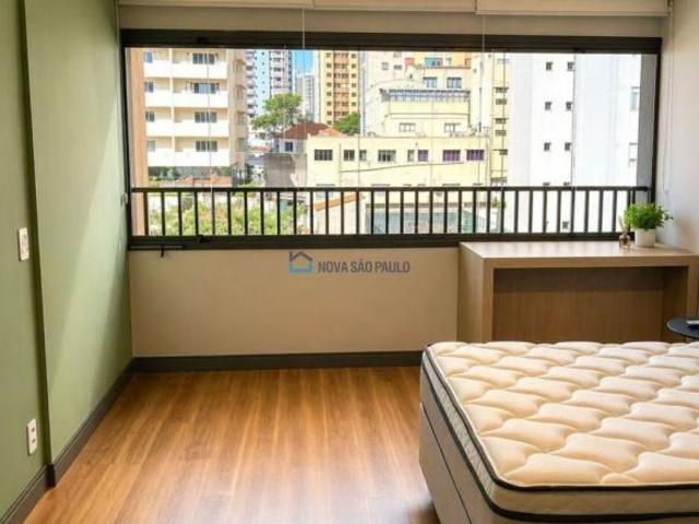 Studio Novo na Saúde Varanda integrada e Armários Planejados