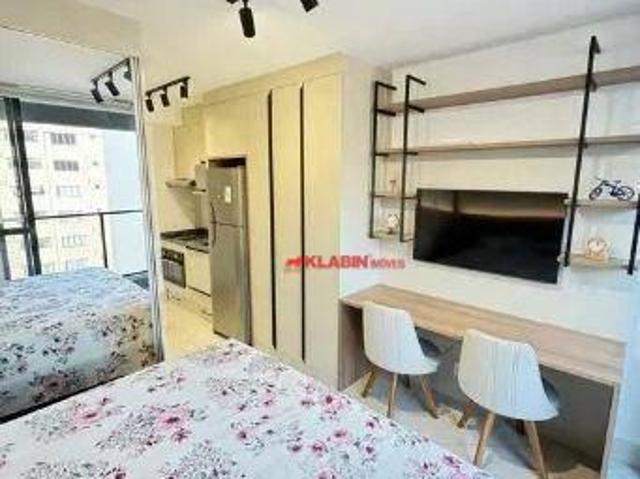 # STUDIO NOVO, RECÉM ENTREGUE, TOTALMENTE MOBILIADO, PRONTO PARA MORAR EXCELENTE LOCALIZAÇÃO BEM P