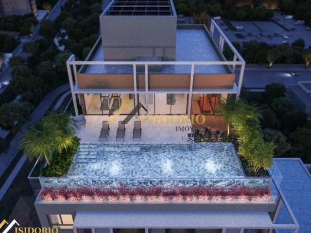 STUDIO NO CENTRO CÍVICO! QUARTO, SACADA, PISCINA, ELEVADOR!