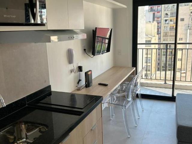 Studio na Vila Buarque com 26m², 1 quarto
