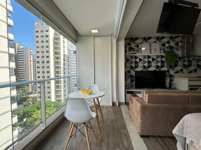 STUDIO SEMINOVO MOBILIADO 36M2 1 VAGA + DEPÓSITO LAZER COMPLETO