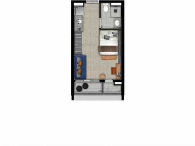 Studio para venda com 1 quarto, 33m²