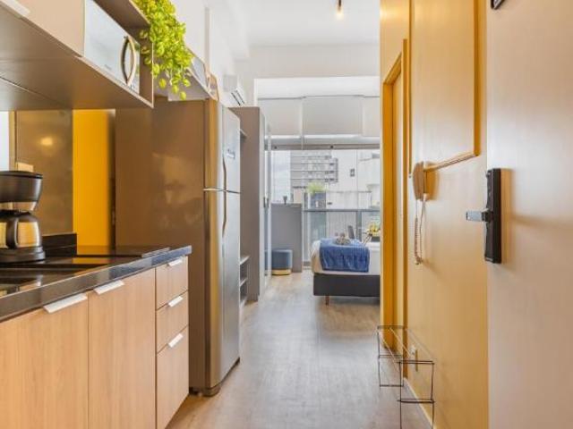 Studio para venda e locação em Moema com 1 quarto, 27m²