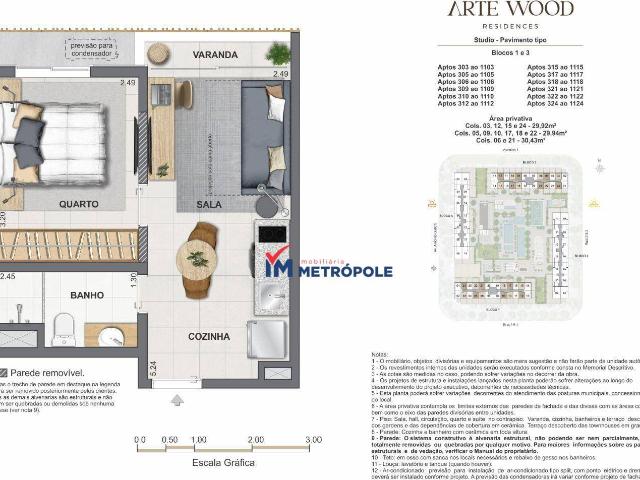 Studio para venda em Jacarepaguá em Rio De Janeiro Rio de Janeiro de 29.00m² com 1 Quarto e 1 Garagem
