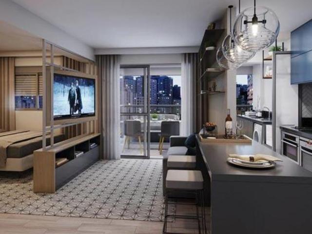 Studio para Venda em São Paulo, Pinheiros, 1 dormitório, 1 banheiro, 1 vaga