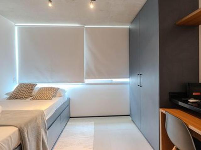 Studio para alugar com 17m², 1 quarto e sem vaga