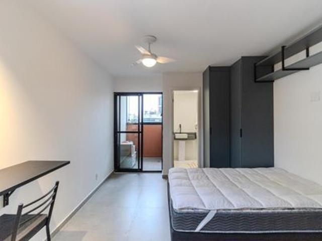 Studio para alugar com 24m², 1 quarto e sem vaga