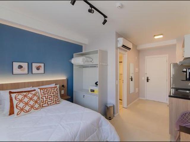 Studio para alugar com 24m², 1 quarto e sem vaga