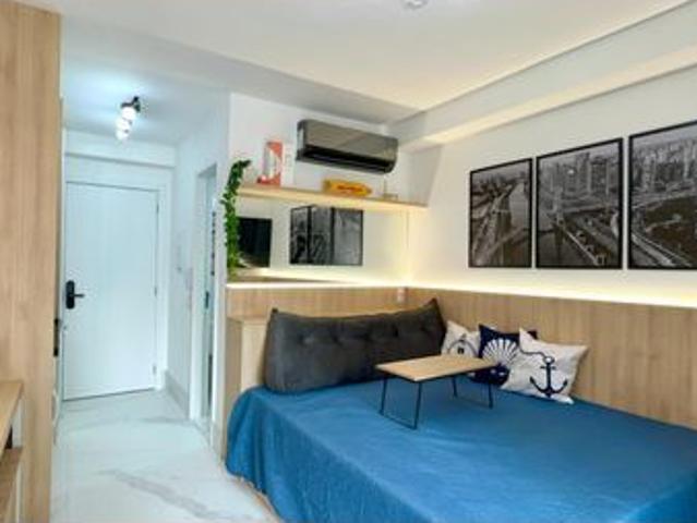 Studio para alugar com 24m², 1 quarto e sem vaga