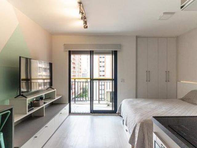 Studio para alugar com 26m², 1 quarto e sem vaga