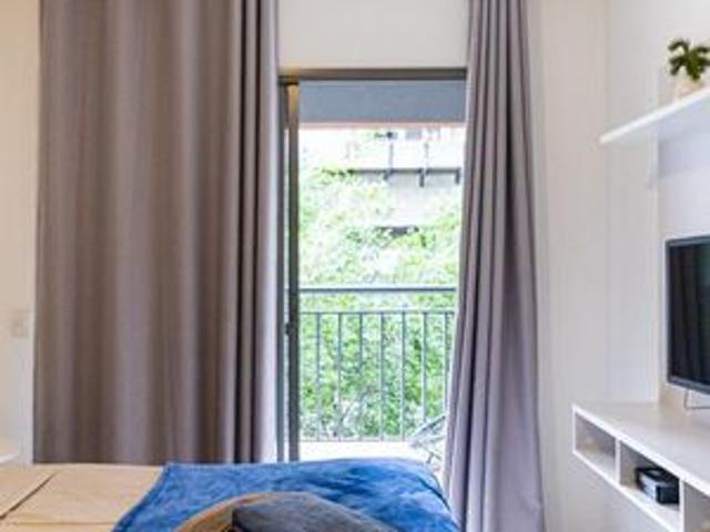 Studio para alugar com 26m², 1 quarto e sem vaga