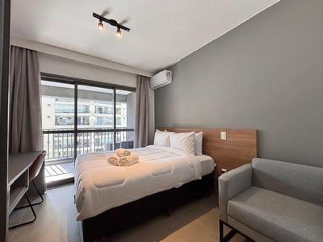 Studio para alugar com 26m², 1 quarto e sem vaga