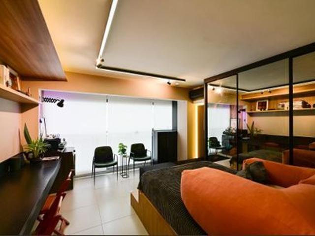 Studio para alugar com 26m², 1 quarto e sem vaga