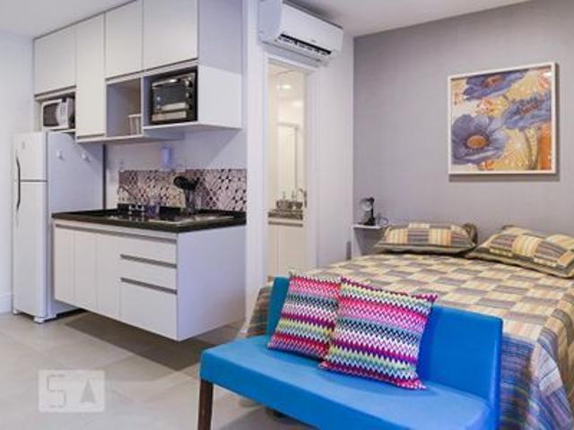 Studio para alugar com 26m², 1 quarto e sem vaga